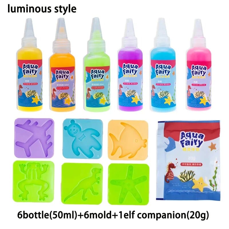 Magic Water Elf Toy Kit, Creative 3D Handmade Magic Gel Water Toy, Sea ...