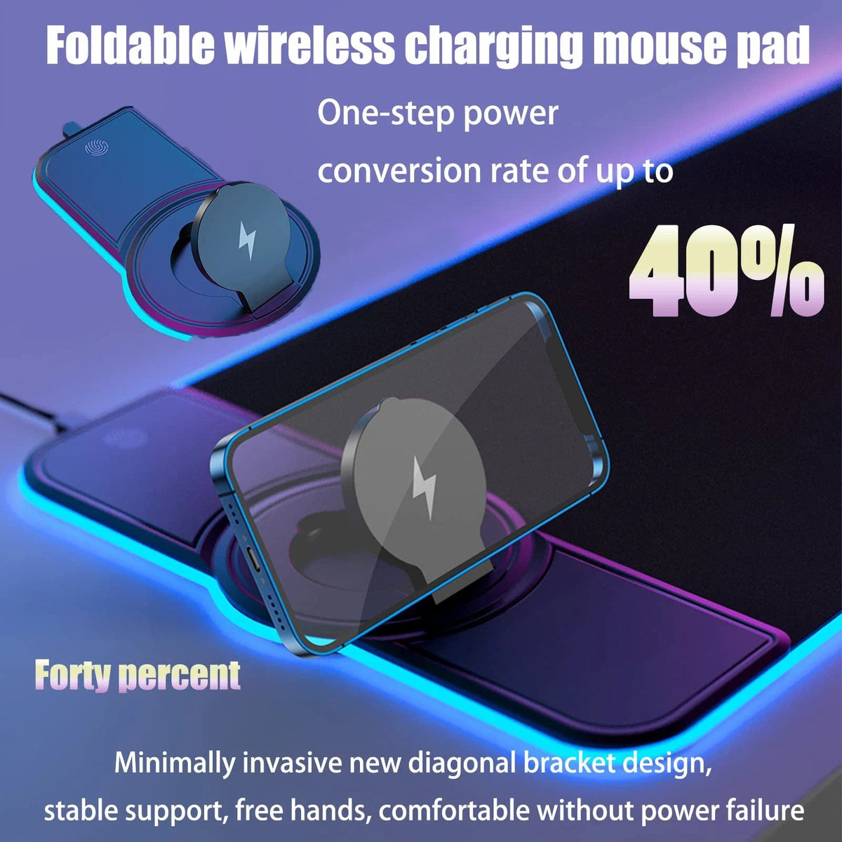 Dynamic Wireless Charging RGB Gaming Mouse Pad– SearchFindOrder