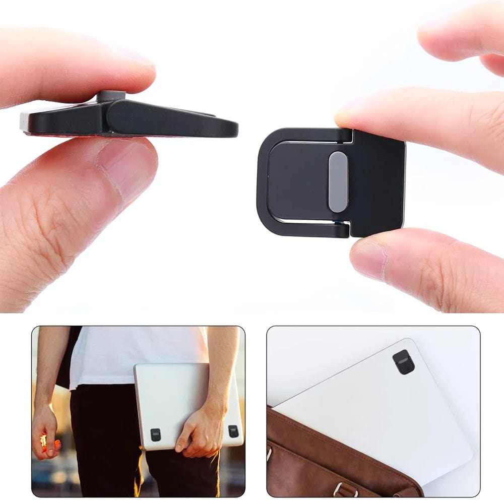 Portable Zinc Alloy Laptop Elevation Stand, Mini Self-Adhesive Invisib ...