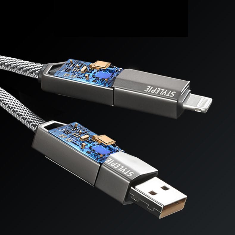 4-in-1 Multifunction Lightning-Fast Charging Data Cable, 60W Fast Char ...