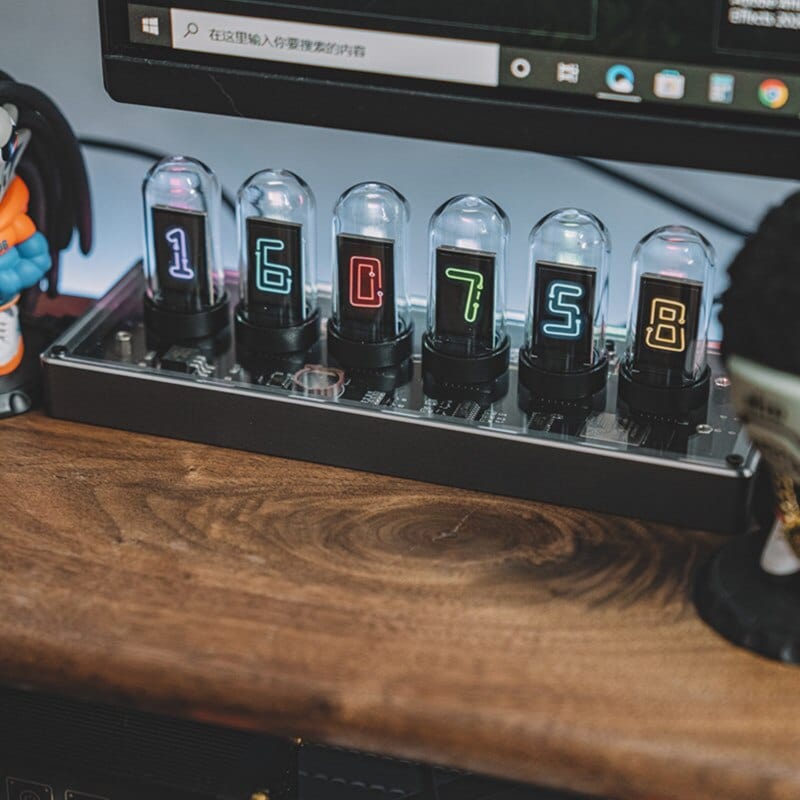 Digital Vintage Glass Tube Clock – SearchFindOrder