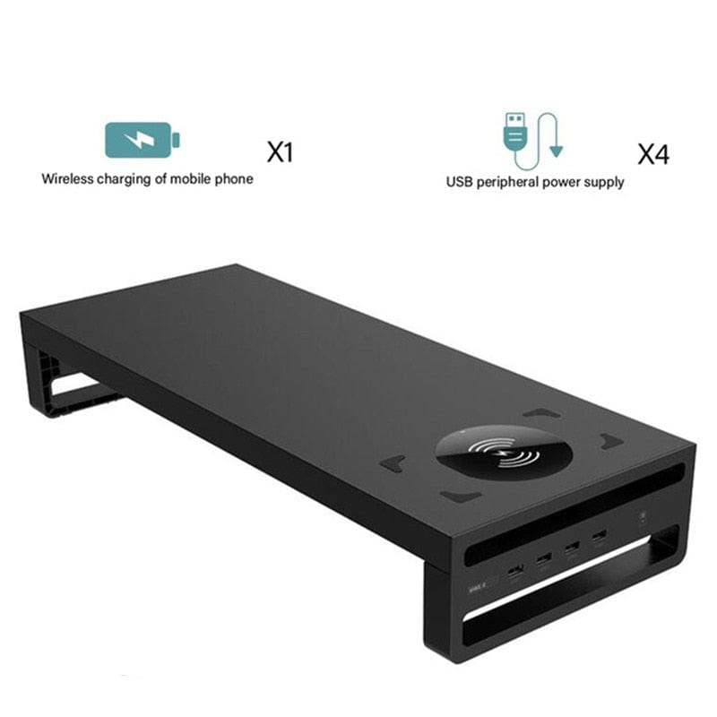 Monitor Stand with Wireless Charging and 4 USB 3.0 Ports– SearchFindOrder